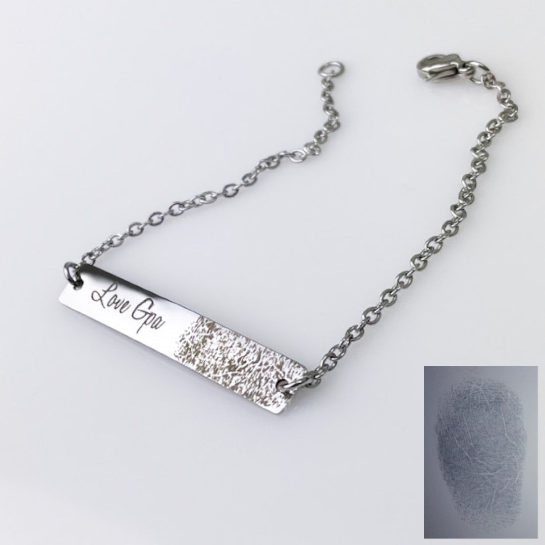 Fingerprint Bar Bracelet – Onememorylane