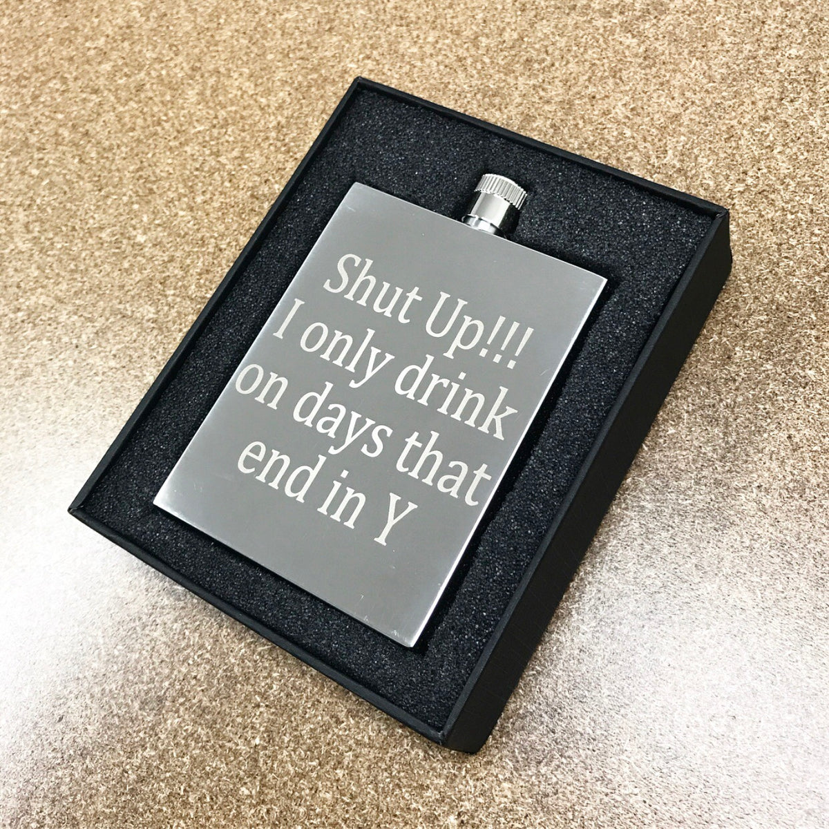 Rectangle Engraved Flask – Onememorylane